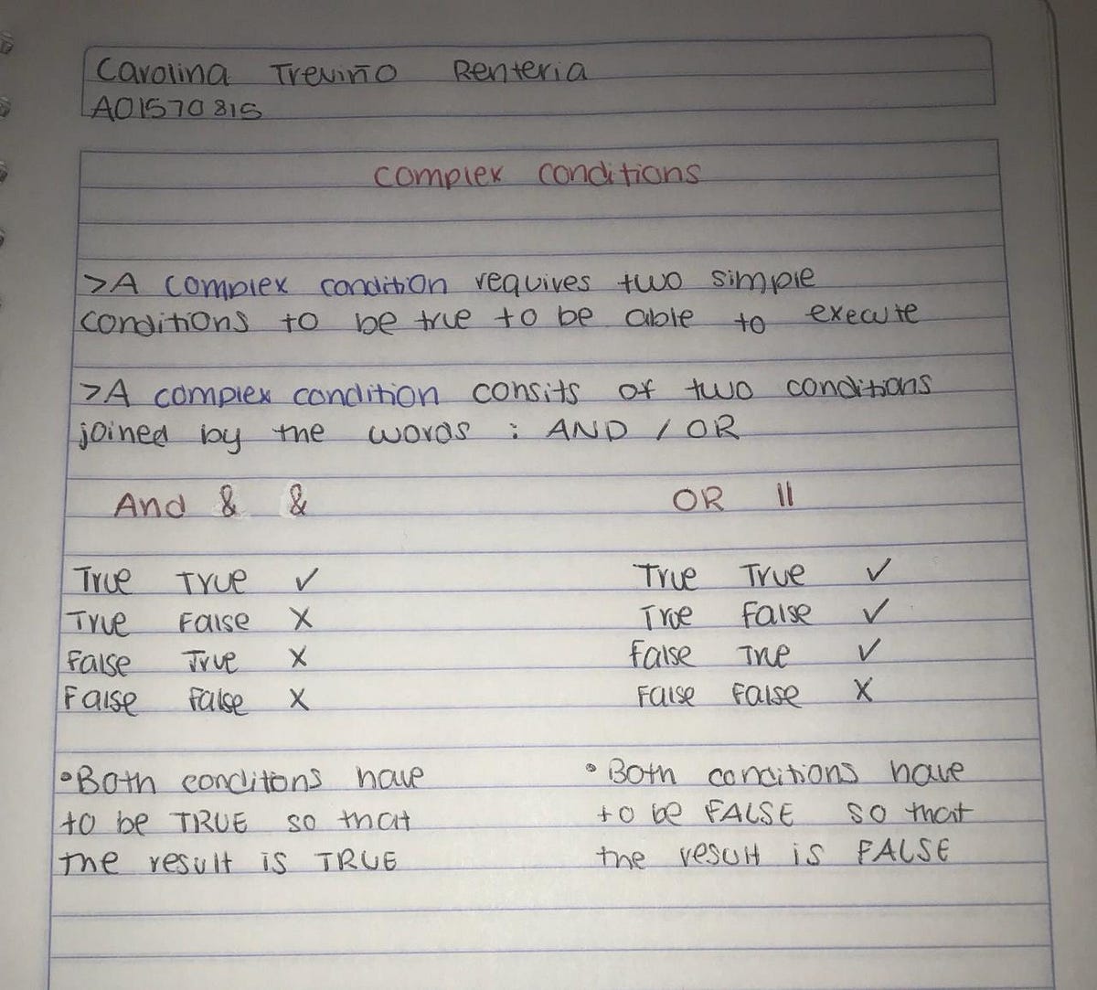 Complex Conditions. Notes | by Carolina Treviño Rentería | Medium
