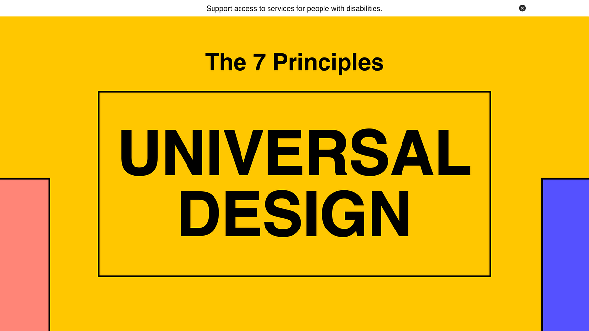Universal design: the 7 principles | by Natanael Vieira | UX Collective