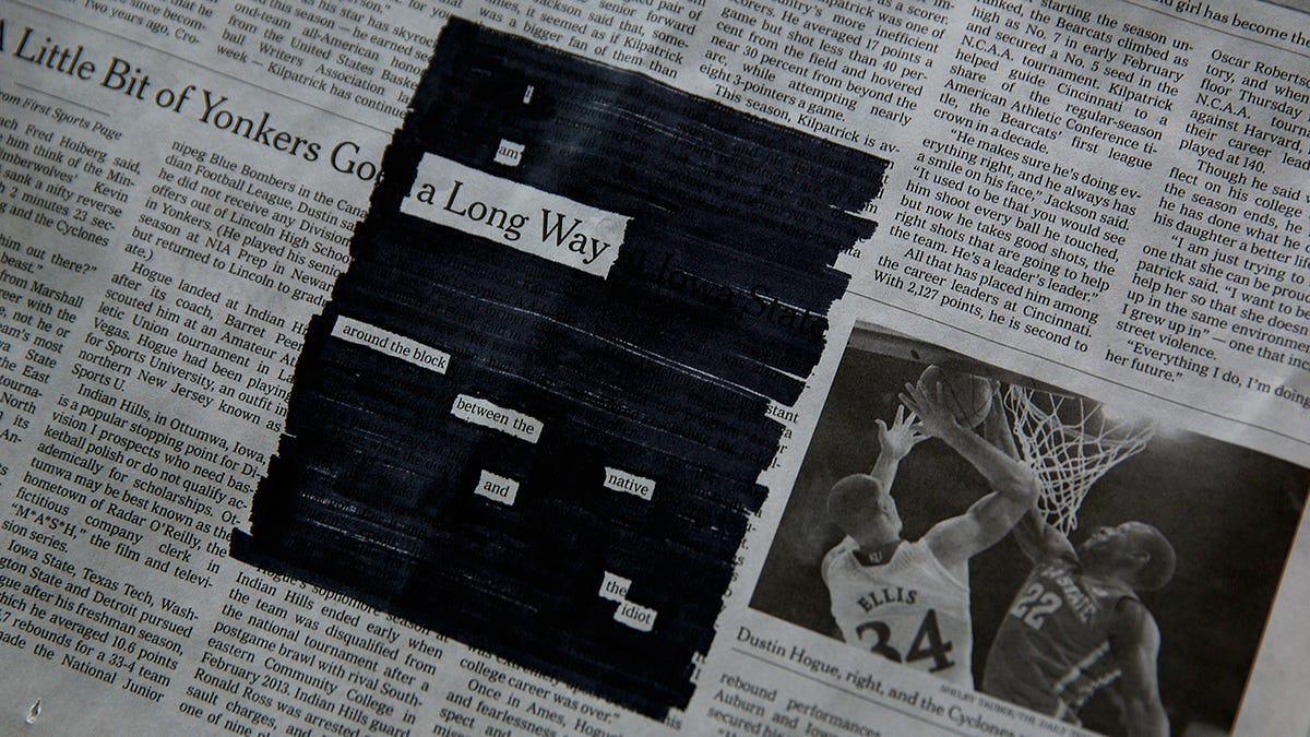 Newspaper + marker = poetry. The story behind my newspaper blackout ...