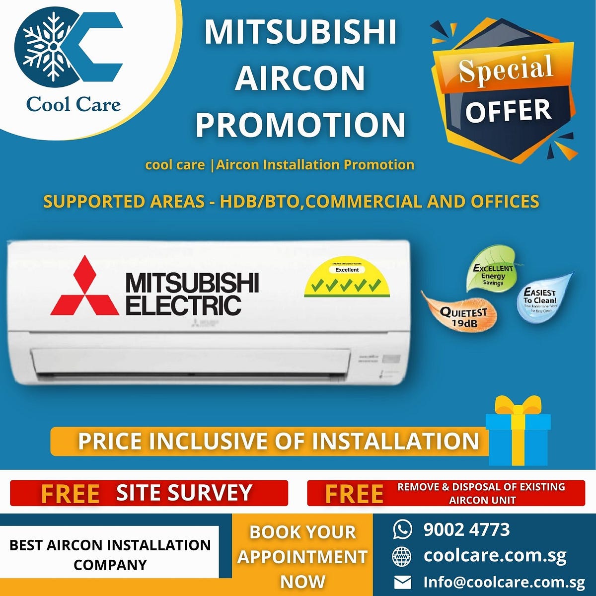 MITSUBISHI AIRCON PROMOTION. MITSUBISHI AIRCON | by coolcare aircon ...