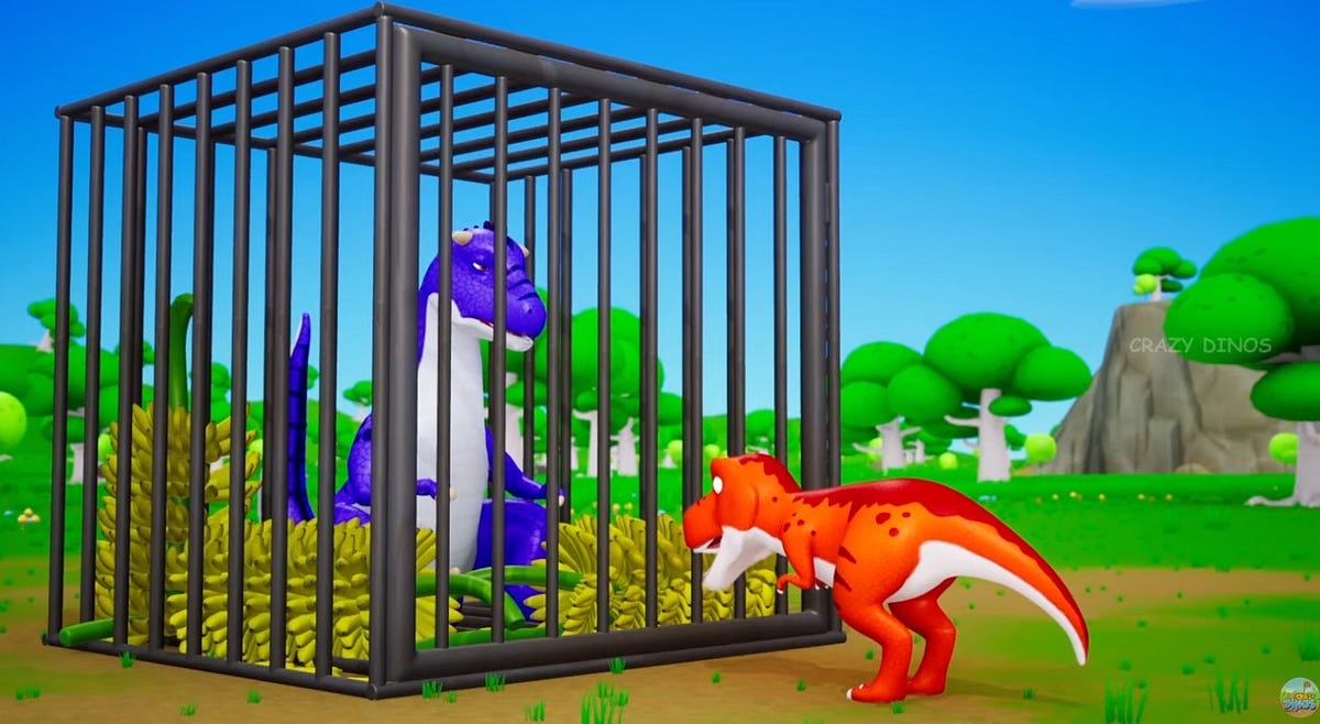 T Rex vs Allosaurus in a Hilarious Dino Fight! Crazy Dinos Comedy ...