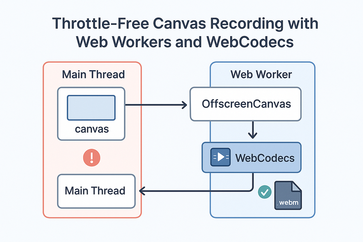 How To Recorded Canvas in React Without Browser Throttling Using Web Workers and WebCodecs | by ...