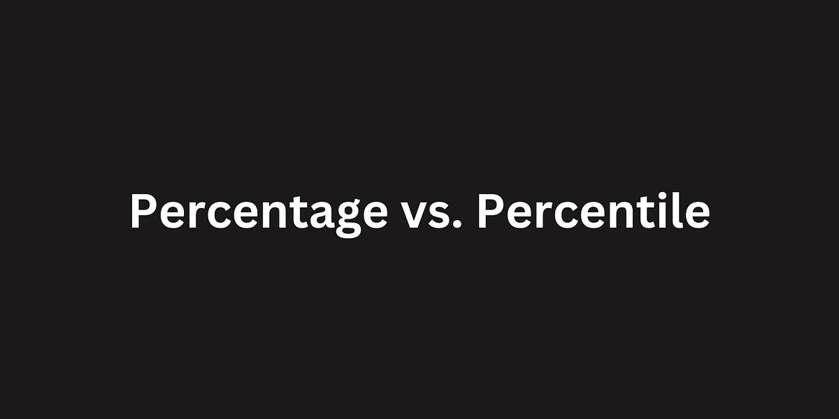 Understanding Percentage vs. Percentile: What’s the Difference? | by ...