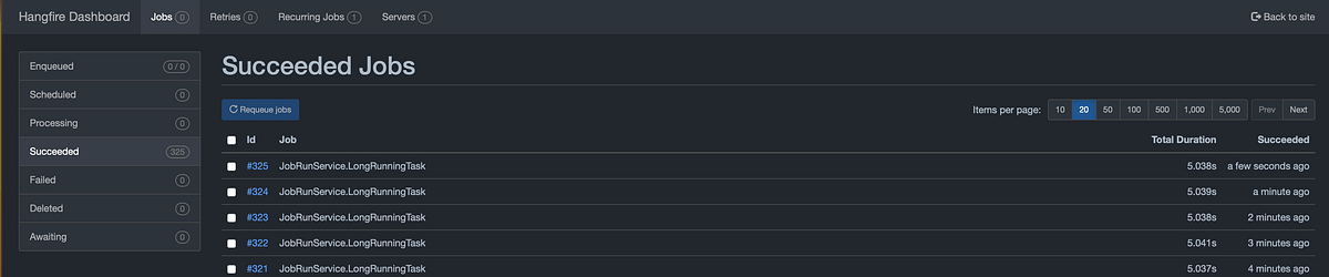Background processing & notification in .NET web app with HangFire, SignalR, PostgreSQL | by ...