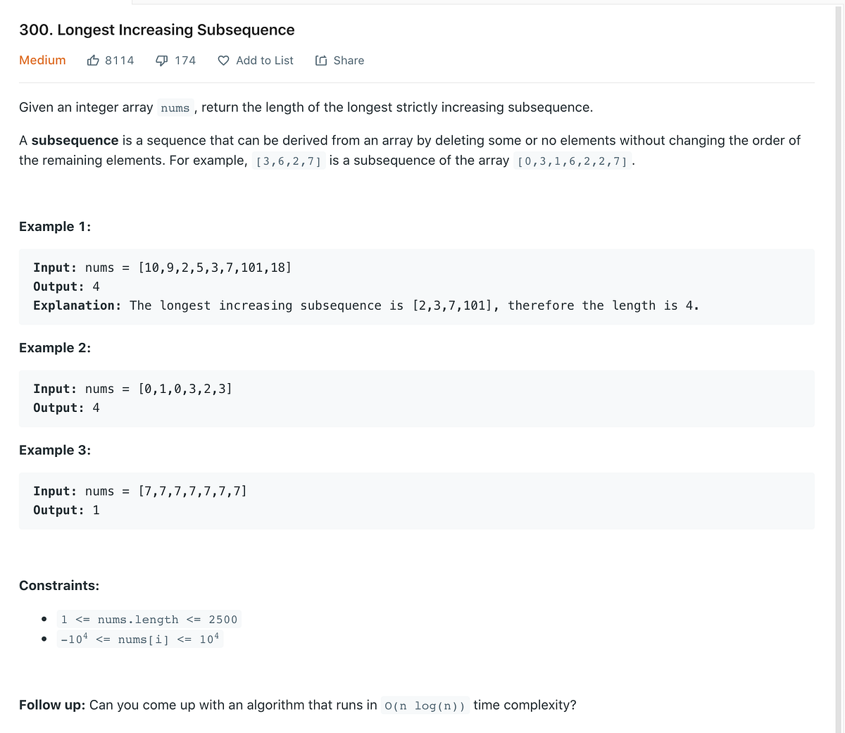 Leetcode 300. Longest Increasing Subsequence | by Daniel Mesizah | Medium