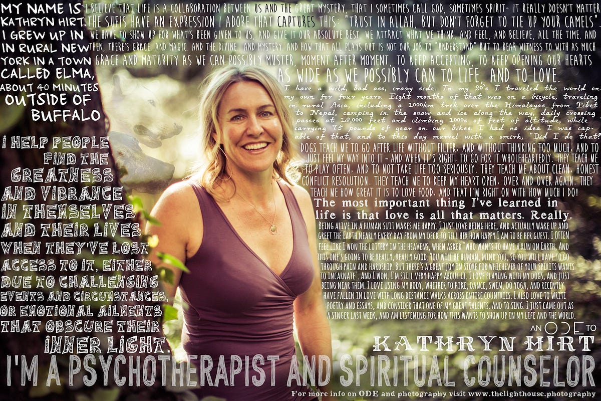 An ODE to Kathryn Hirt. We are stories. We are living… | by Vincent ...