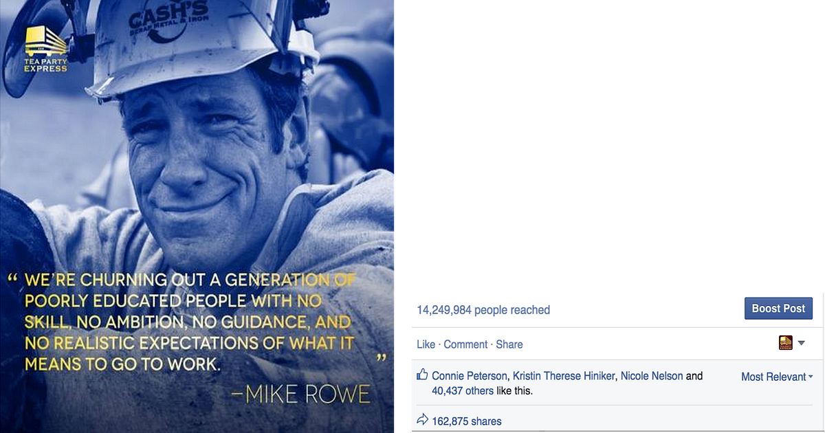 Mike Rowe, it’s okay if you’re not “Tea Party,” we still you | by ...