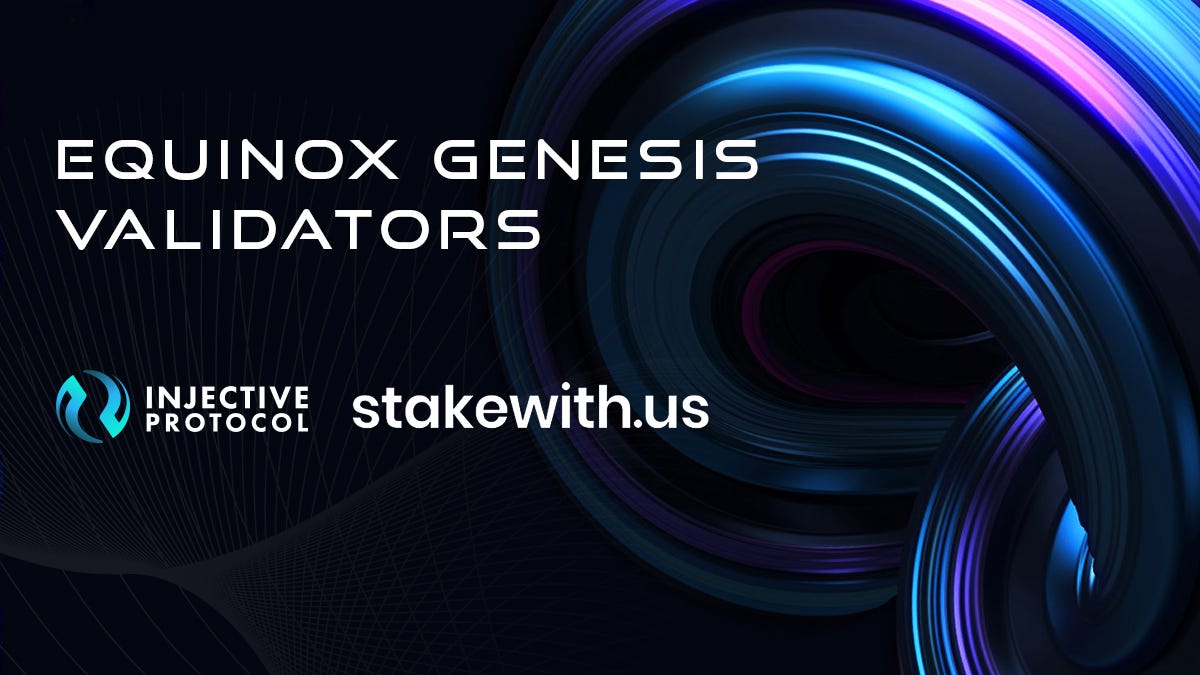 Singapore Government backed Validator Stakewithus Joins Injective as a ...