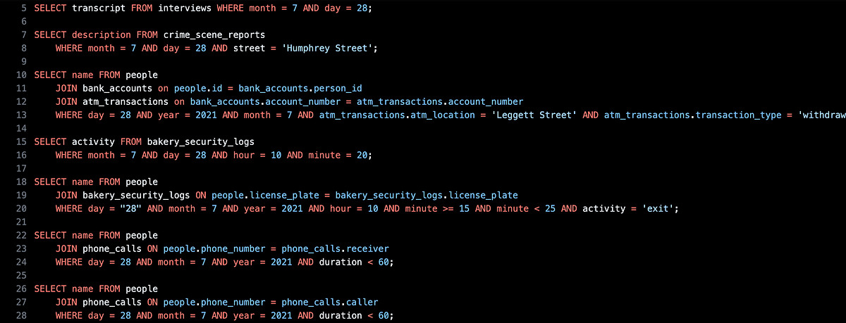 Cs50 Problem Set 7 Movies And Fiftyville By Berra Eylül Toprak Medium