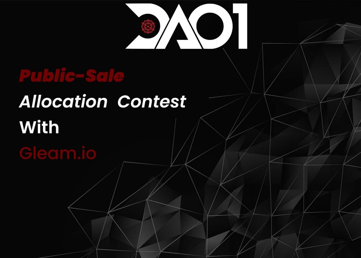 DAO1 Launches Public Sale Token Allocation Contest | by DAO1 | Medium