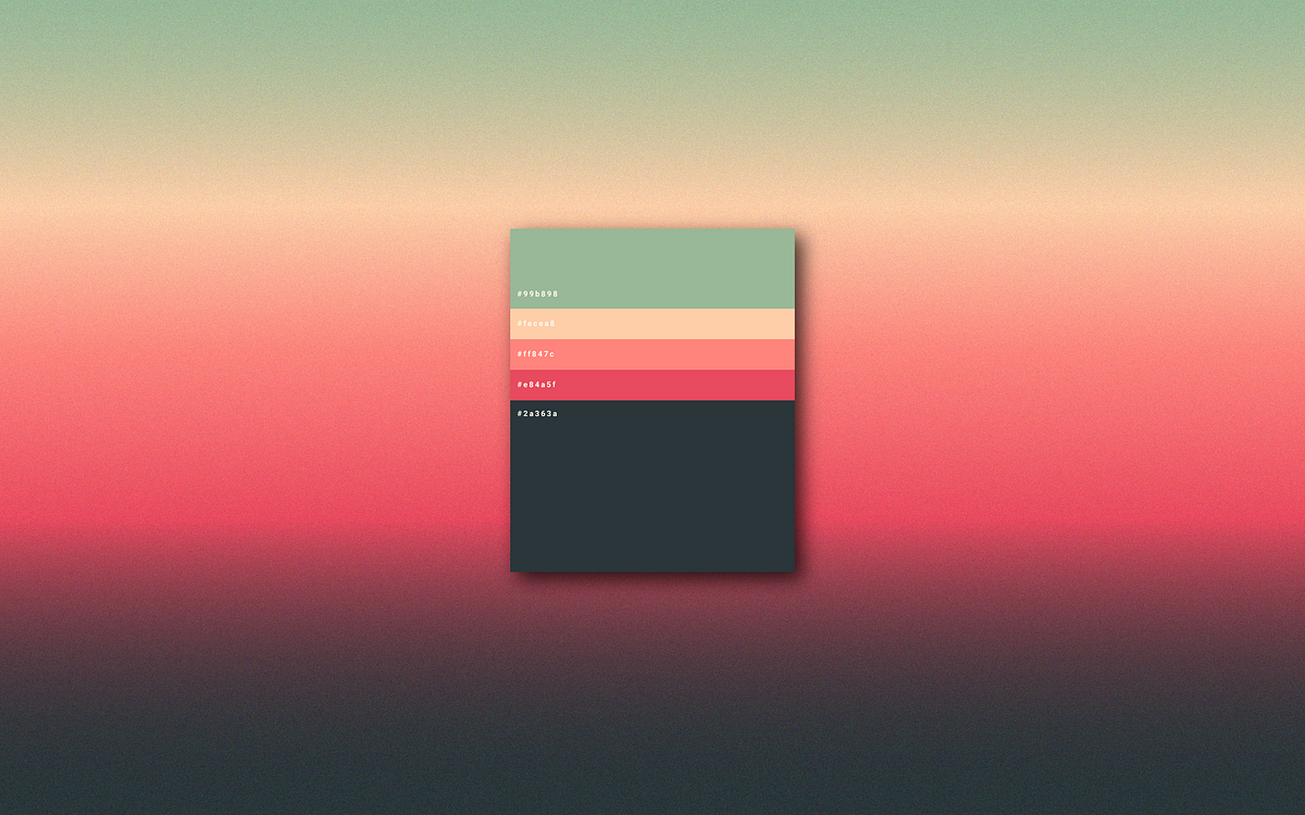 Color Palettes and Gradients. Graphic Design | by Clive Español | Clive ...
