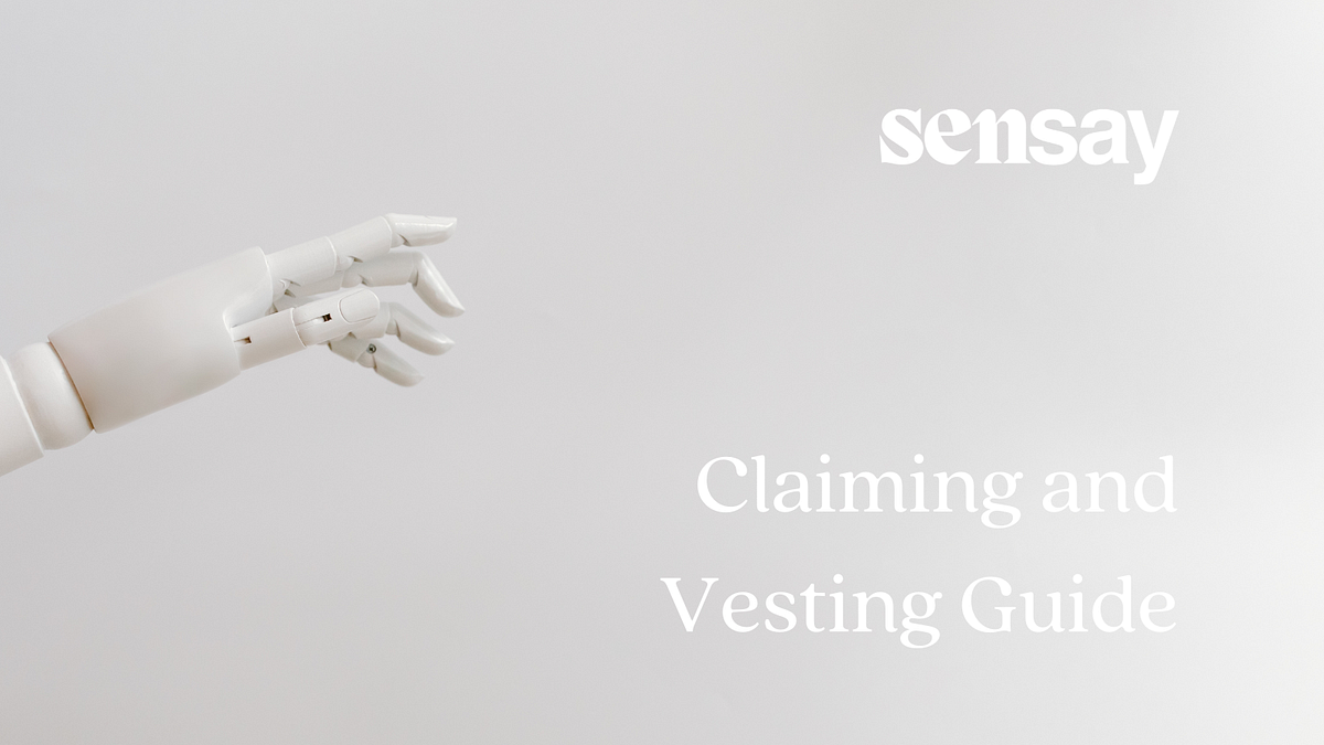 Sensay $SNSY Claiming, Vesting and Buying Guide | by Sensay | Medium