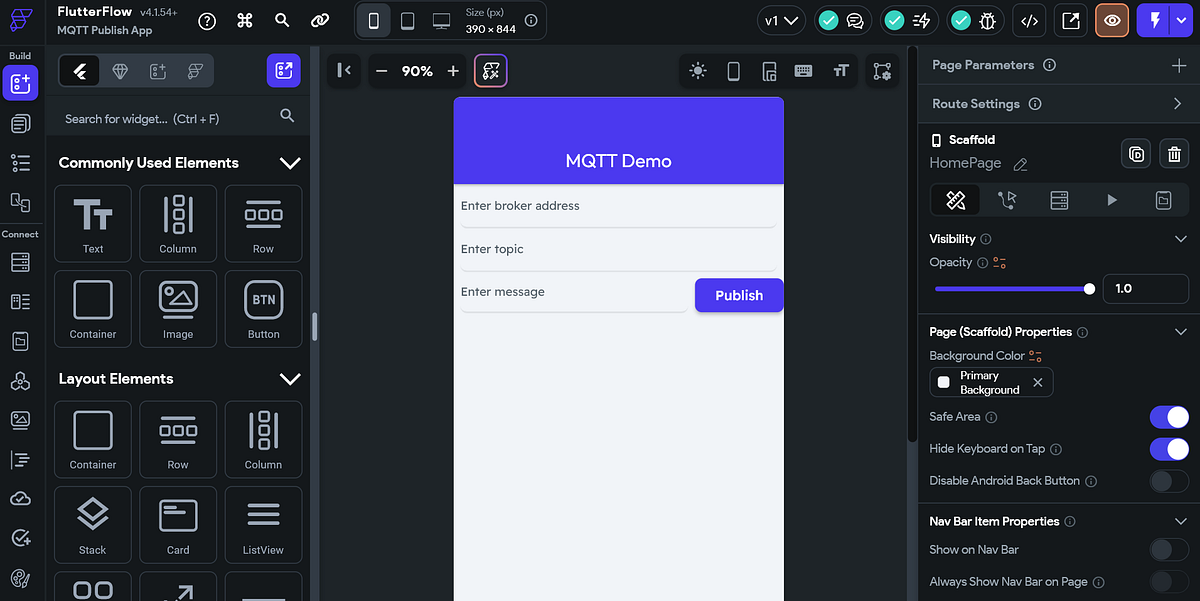 Building an MQTT App using FlutterFlow to Interface with IoT devices ...