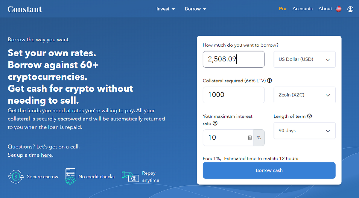 Using Zcoin as collateral for loans with Constant | by Firo: Private ...