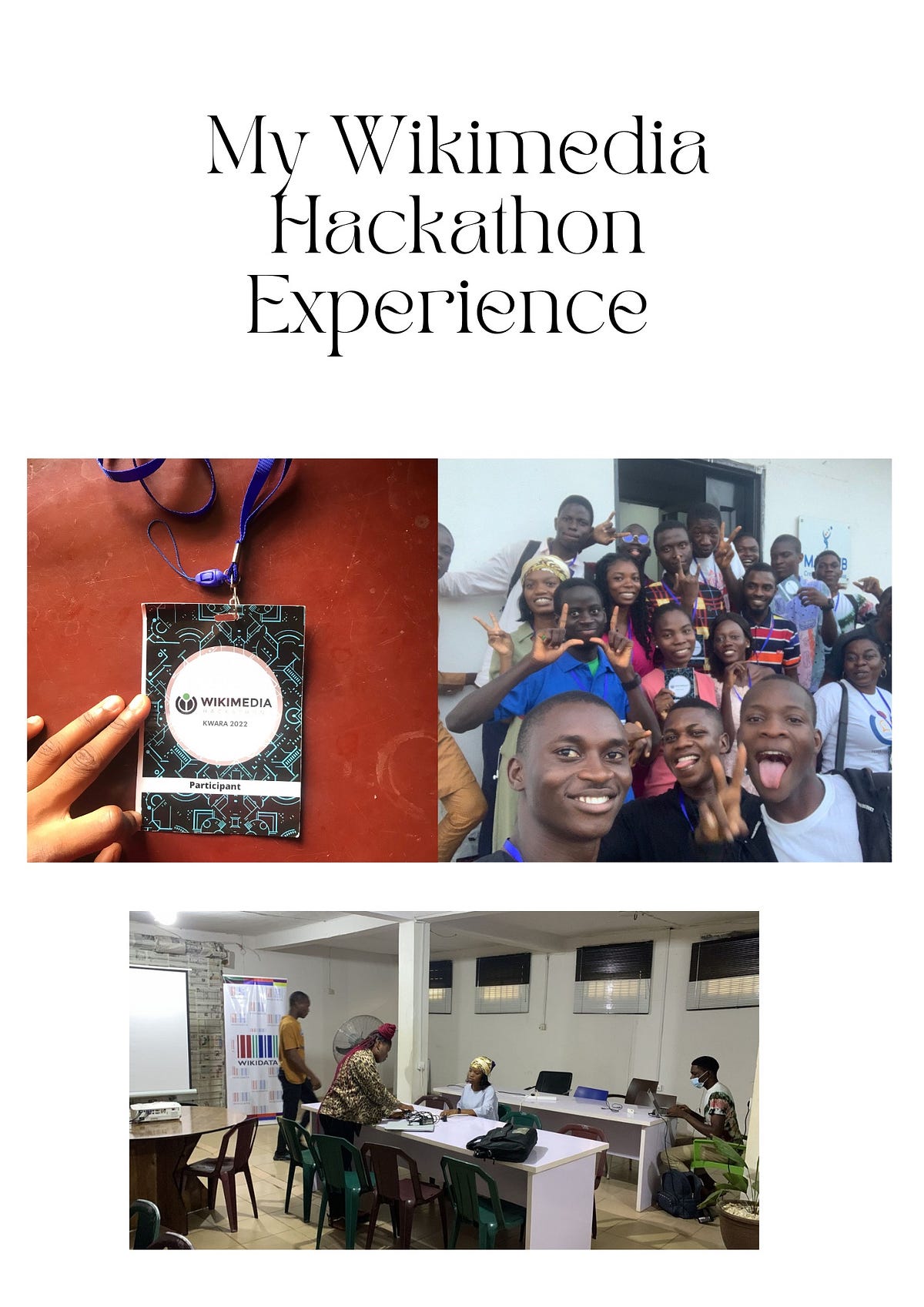 My First Experience Contributing to Wikimedia Open Source Knowledge. | by OLUWADAMILOLA | Medium