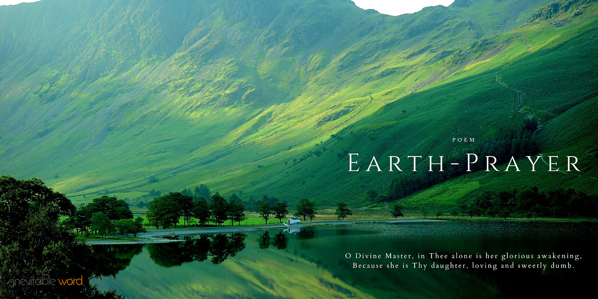 Earth-Prayer. Poem | by Murli R | Inevitable Word | Medium