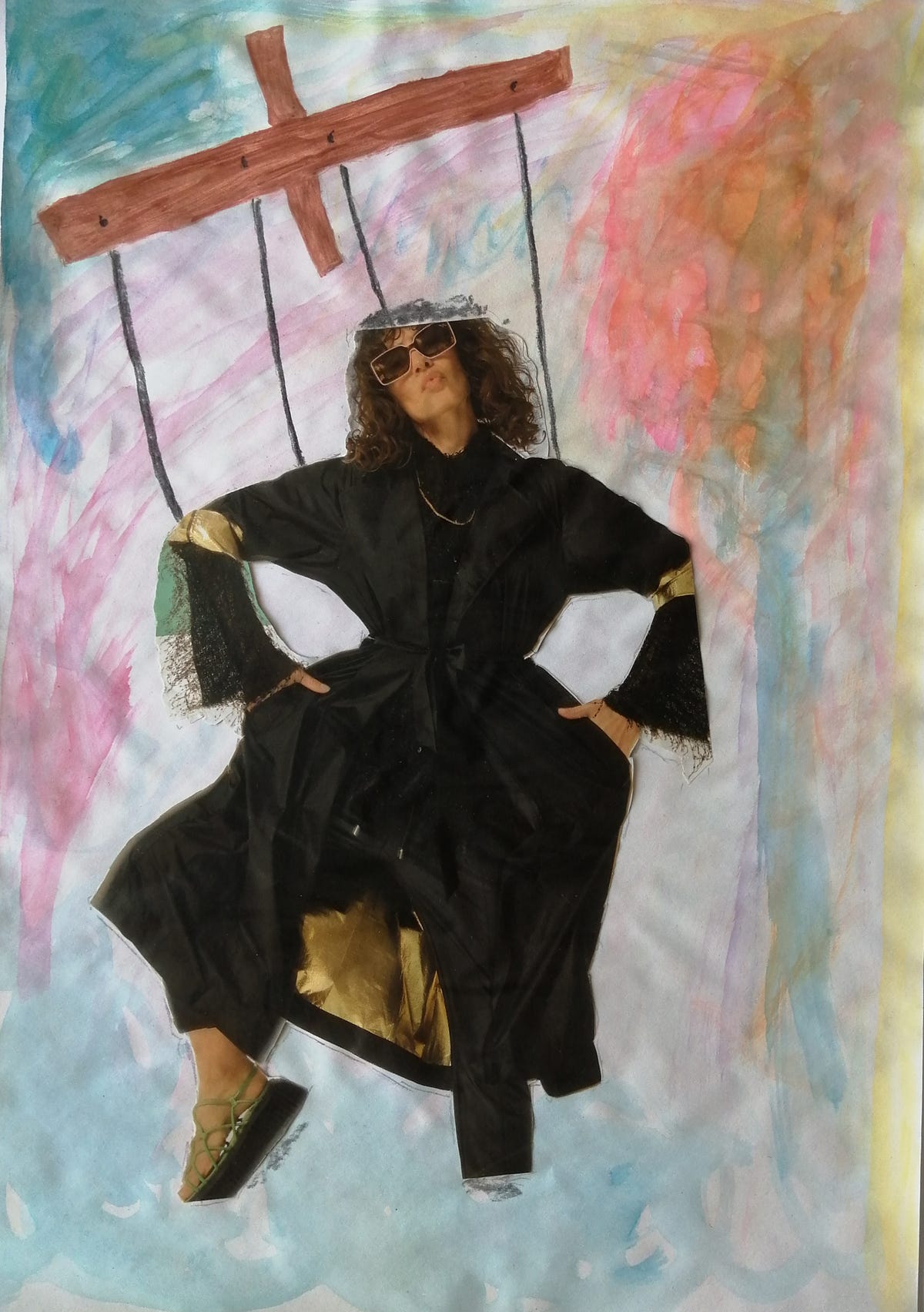 Like a Puppet on a String. Collagen on Saatchi: Frauen-Bilder in… | by ...