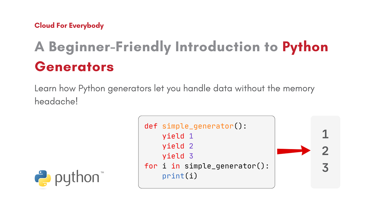 A Beginner-Friendly Introduction to Python Generators | by Aliyan Shaikh | IT For Everybody ...