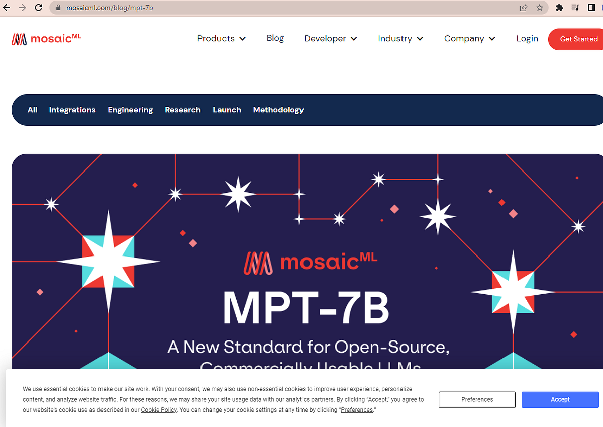 MPT-7B Transformer — The Newest LLMs Trained on 1 Trillion Tokens of Text and Code, Commercially ...