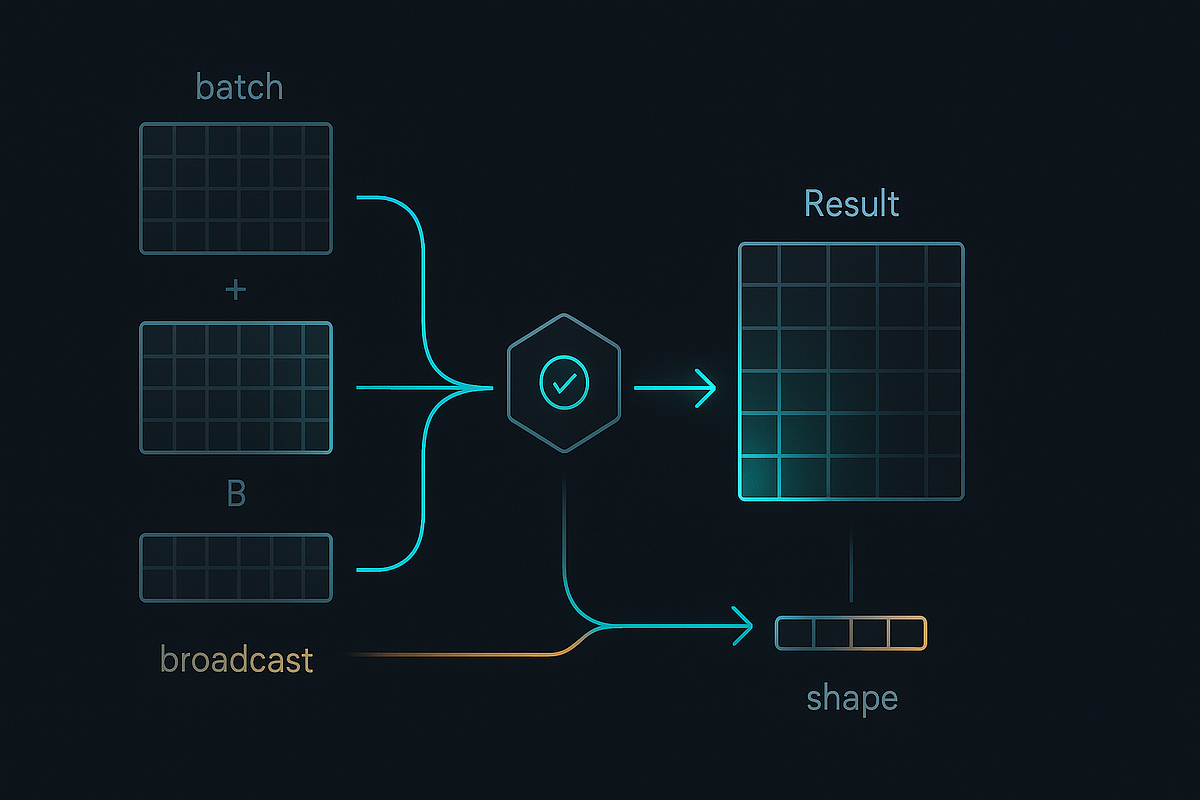 Matrix Math in AI: Shapes, Batches, and Intuition | by Codastra | Medium