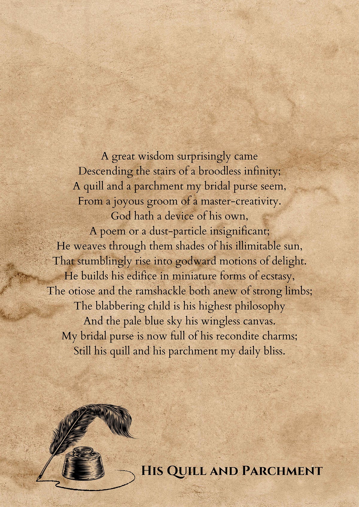 His Quill and Parchment - Inevitable Word - Medium