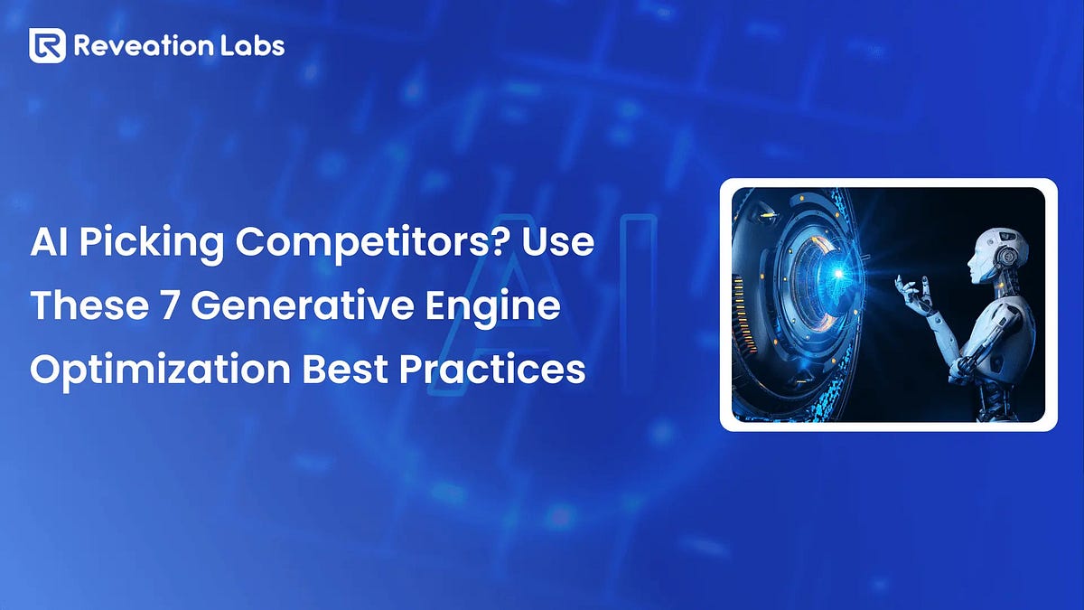 7 Generative Engine Optimization Best Practices For Manufacturers | by ...