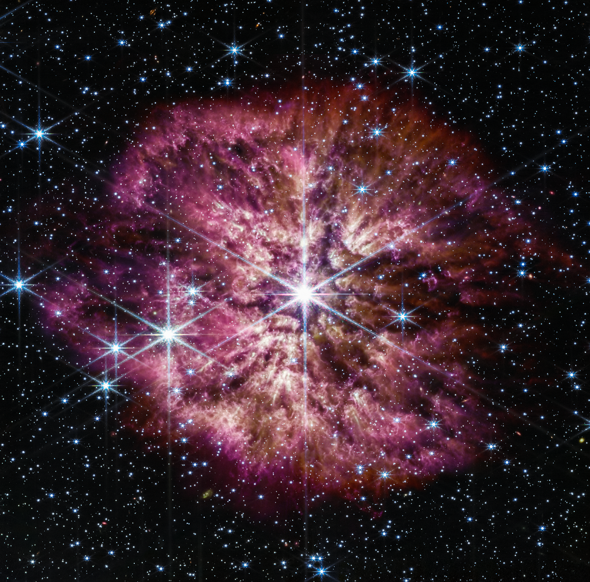 James Webb Space Telescope Captures Stunning Image of WR 124 star in ...