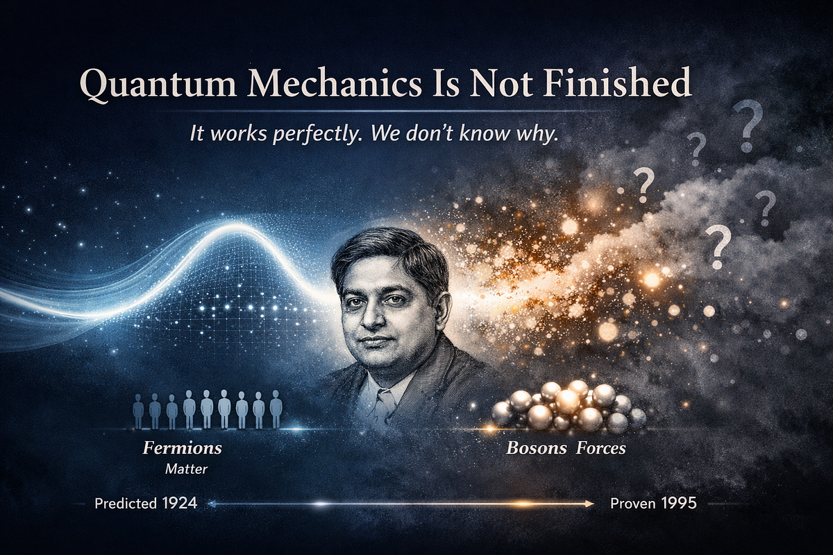 Quantum mechanics is often sold to students as a completed triumph of human thought, strange but ...
