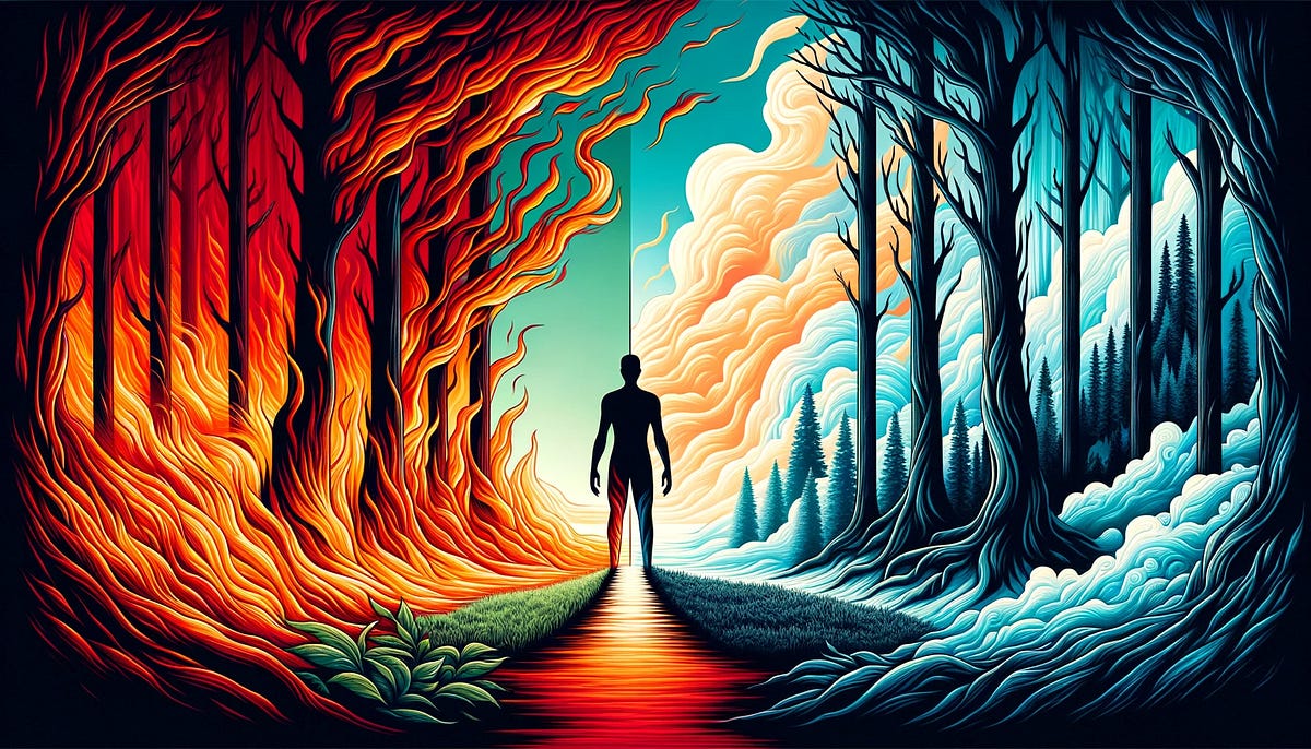 Between Flames and Serenity: A Journey of Resilience (2024) | by Robert ...