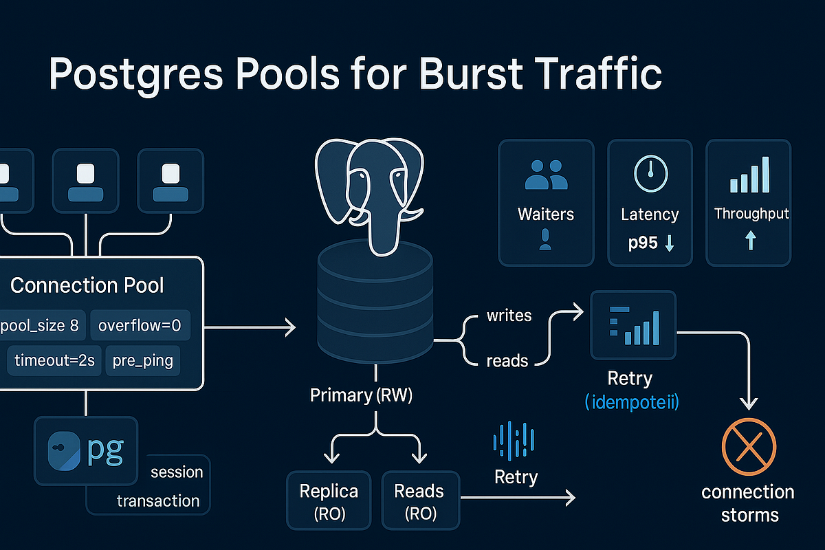10 Postgres Connection-Pool Fixes for Burst Traffic | by Bhagya Rana | Nov, 2025 | Medium