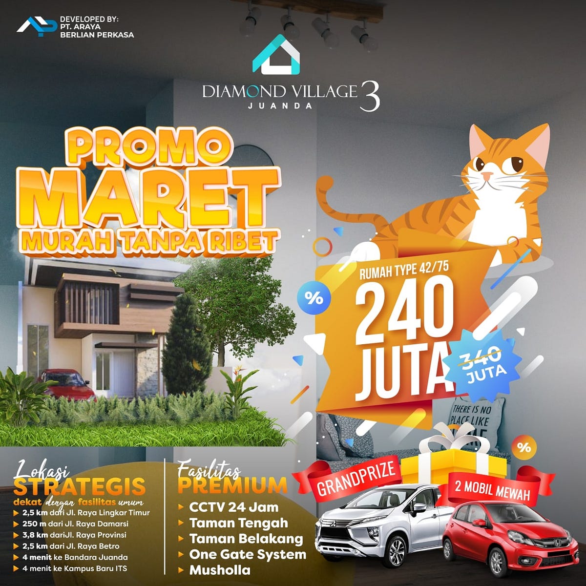 Hunian Kawasan Sidoarjo Buduran Damarsi Hanya 240 Jt - Rumah Sidoarjo ...