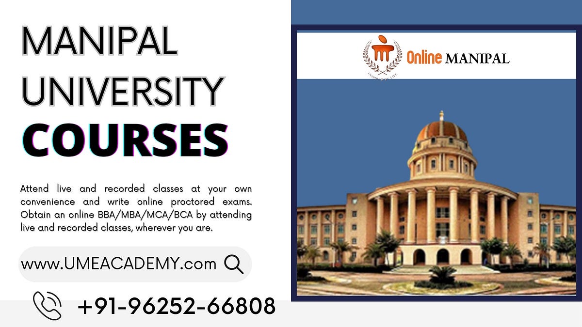 Manipal University Courses - Rizwan Ansari - Medium