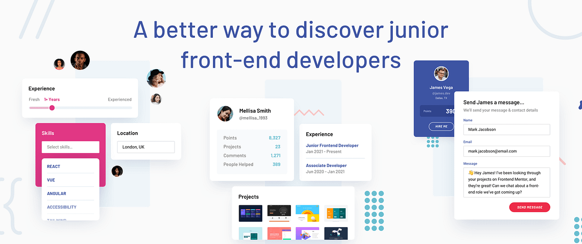 A better way to discover junior front-end developers | by Matt Studdert | Frontend Mentor | Medium