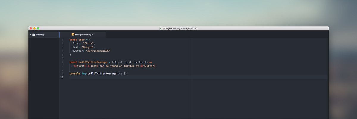 Rewriting Javascript: Using Template Strings | by Chris Burgin | Medium