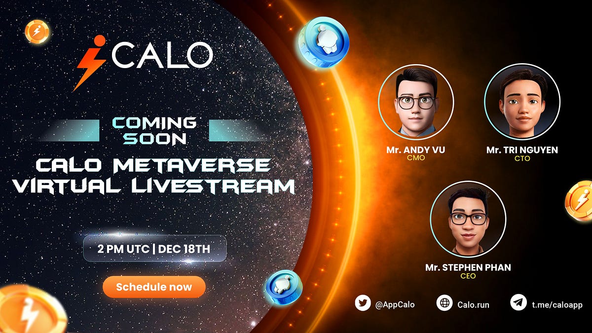 😎 CALO METAVERSE GLOBAL ANNOUNCEMENT — UNVEILING CALO’S CORE TEAM 😎 ...
