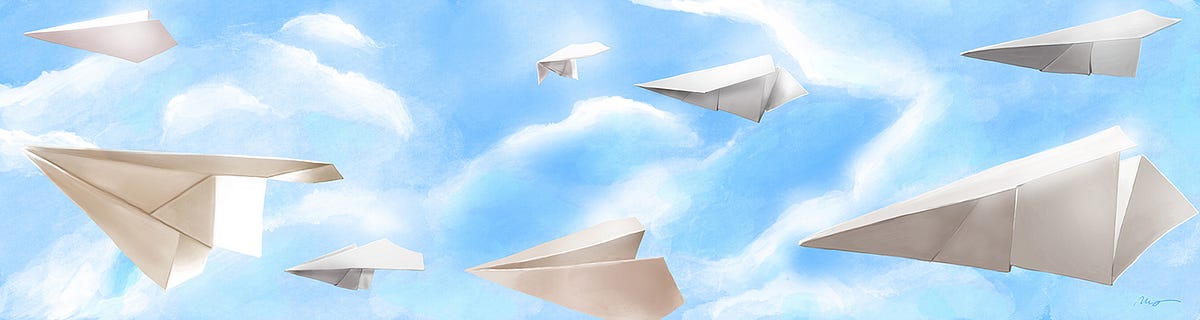 Visual storytelling through paper planes about how we face the world ...
