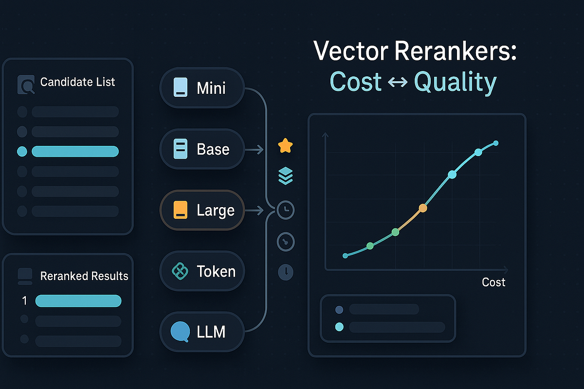 10 Vector Rerankers Benchmarked on Cost vs Quality | by Thinking Loop ...