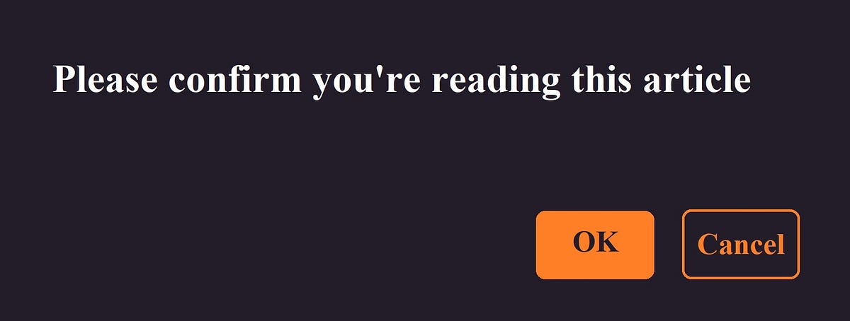 Javascript Popup Boxes I Believe I Can Comfortably Say That… By Cynthiaharris Medium