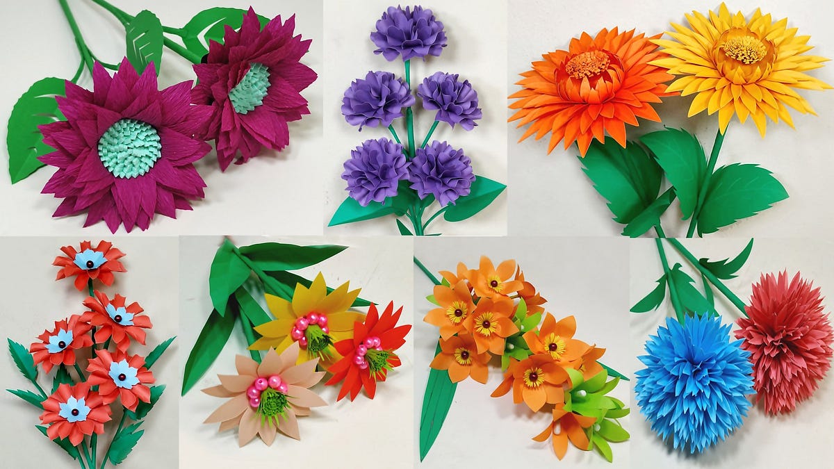 How to Make Simple & Beautiful Paper Flowers! | by Paper Flowers | Medium