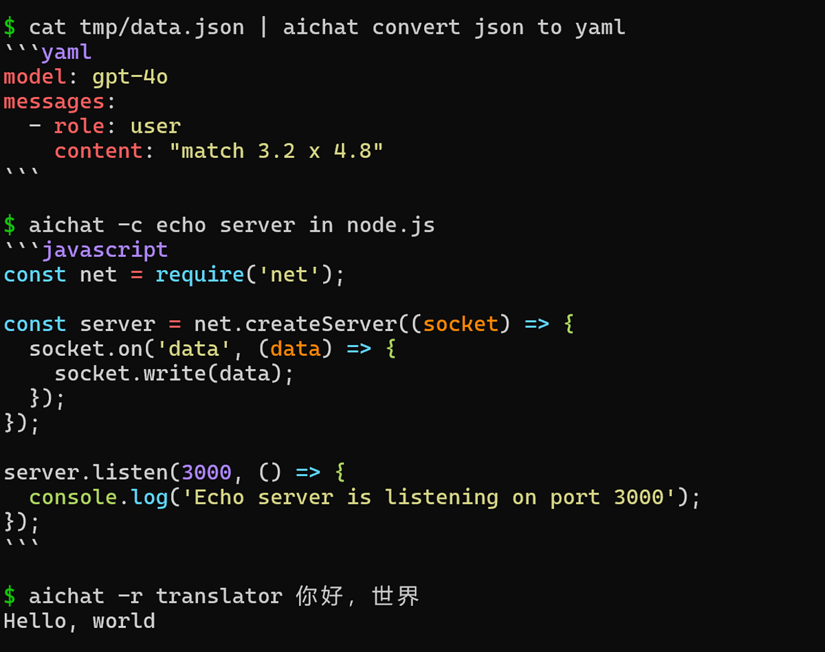 Using the AIChat CLI Tool. AIChat is an all-in-one command-line… | by Omar Santos | Medium