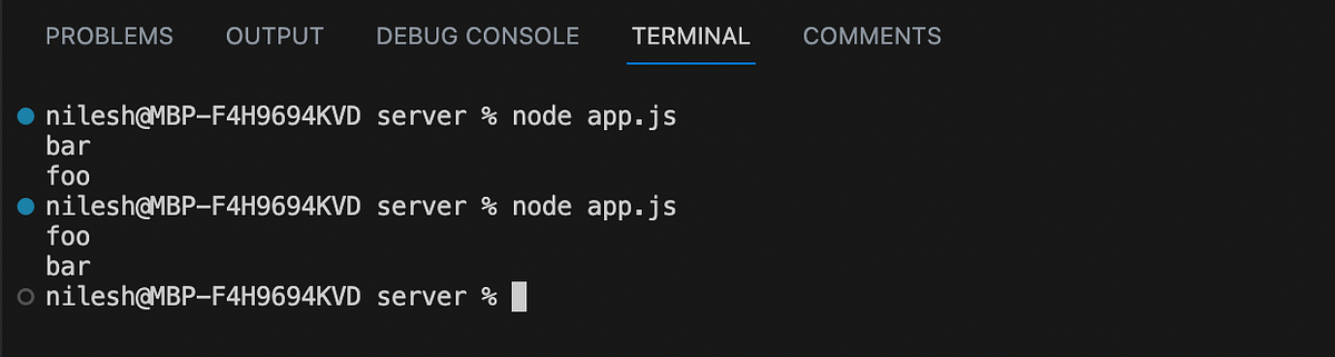 NodeJS — an interesting case where Microtasks runs before process.nextTick | by Nilesh Jha | Medium