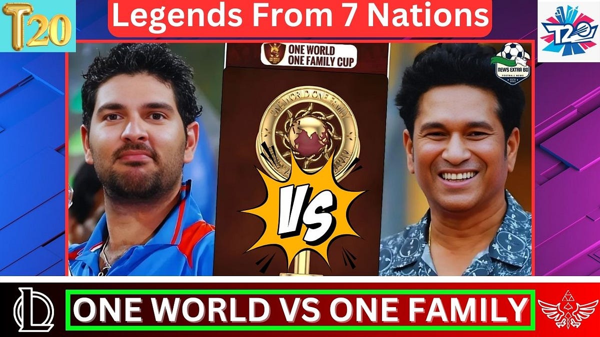 One World One Family Cup 2024 | OWOF Cup 2024 | Sachin Tendulkar Team vs Yuvraj Singh Team ...