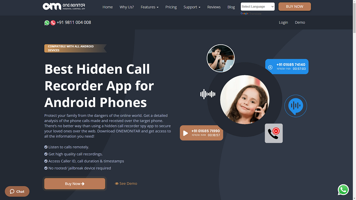 Onemonitar Empowering Privacy With Hidden Call Recorder For Android
