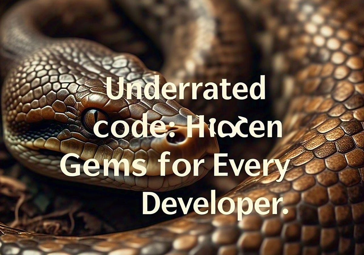 Underrated Python Code: Hidden Gems for Every Developer | by the kishore | Jan, 2025 | Medium