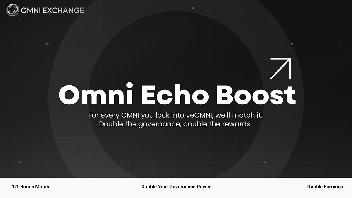 Omni Echo Boost Overview. Omni Echo Boost is a 30-day… | by Omni Exchange | Sep, 2025 | Medium
