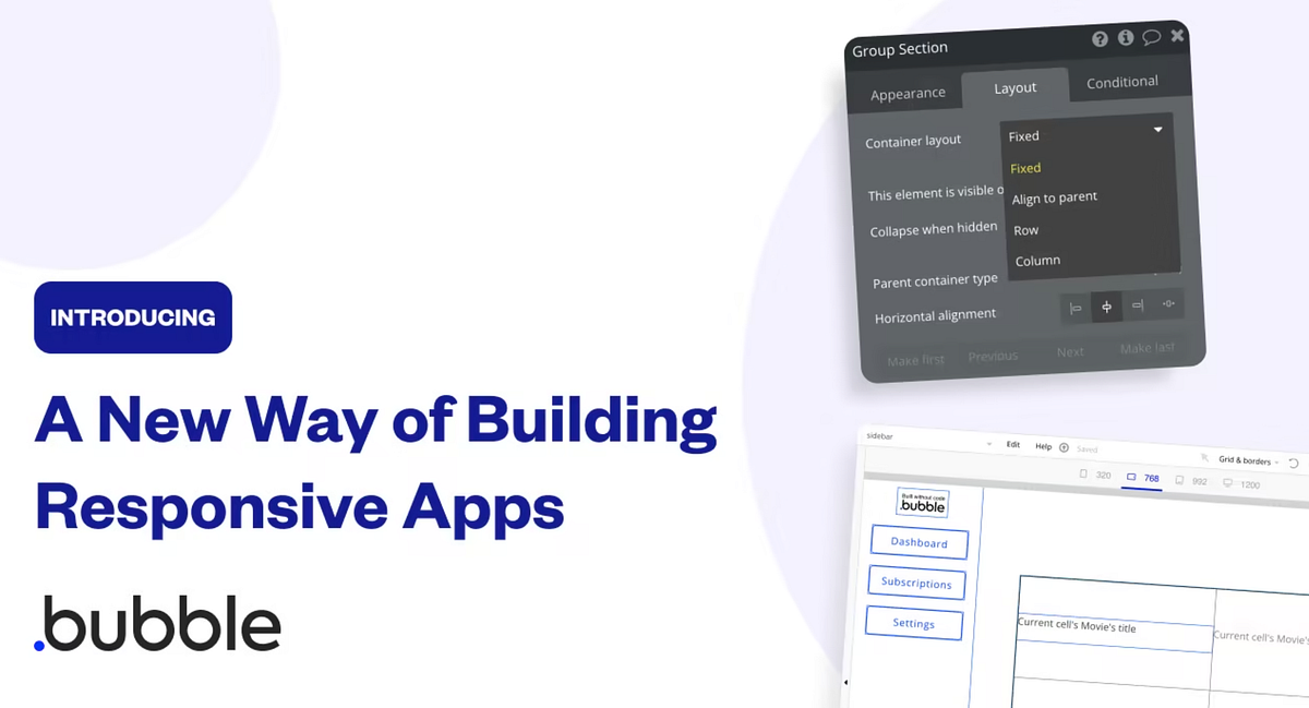 Initial impressions — Bubble’s new responsive engine | by Josh Snow ...