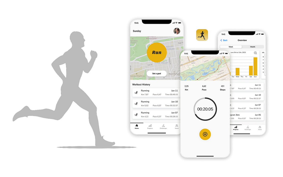 Running App: Encouraging the practice of physical activity | by Ueide ...