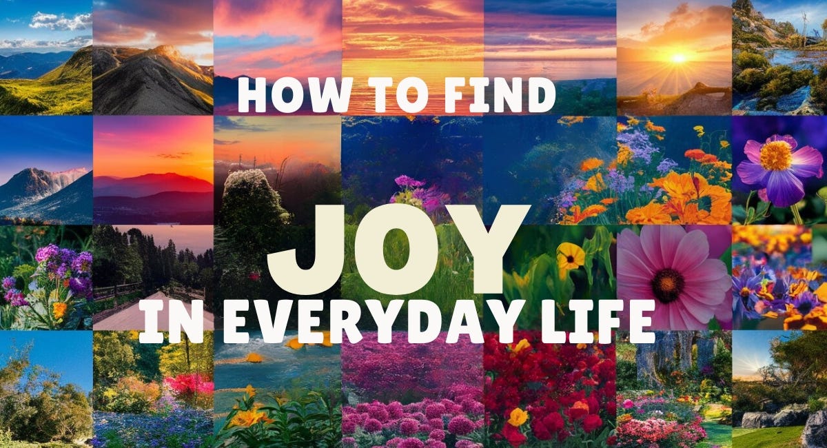 Find Joy In Everyday Life. True happiness isn’t just a goal or an… | by ...