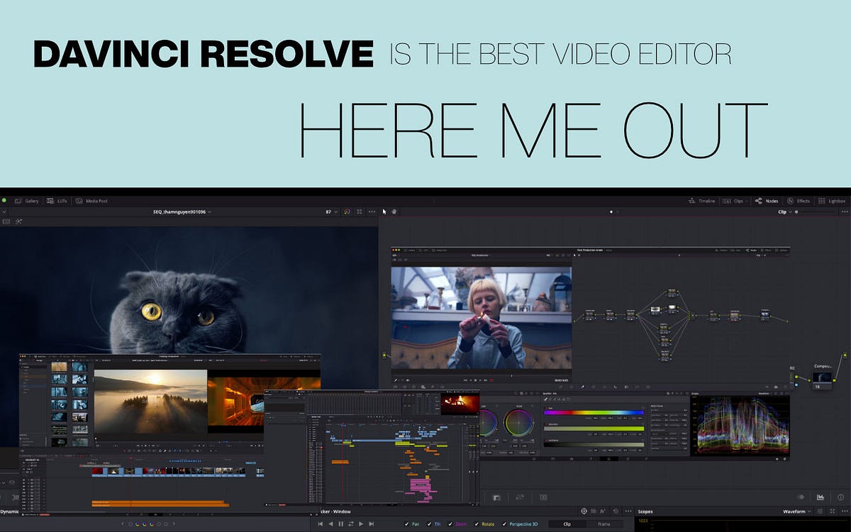 WHY DAVINCI RESOLVE IS THE BEST VIDEO EDITOR | by Tideon | Medium