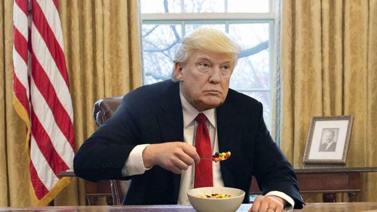 Is He Losing It Before Election? Trump Rates Favorite Cereal Mascots In ...